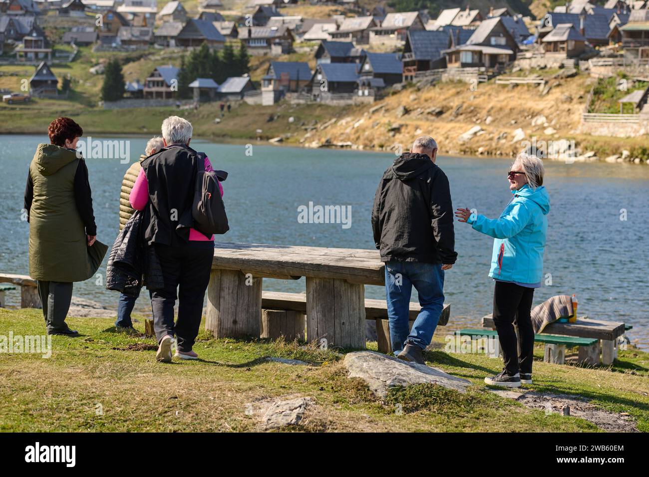 A family shares delightful moments with their friends amid the stunning ...