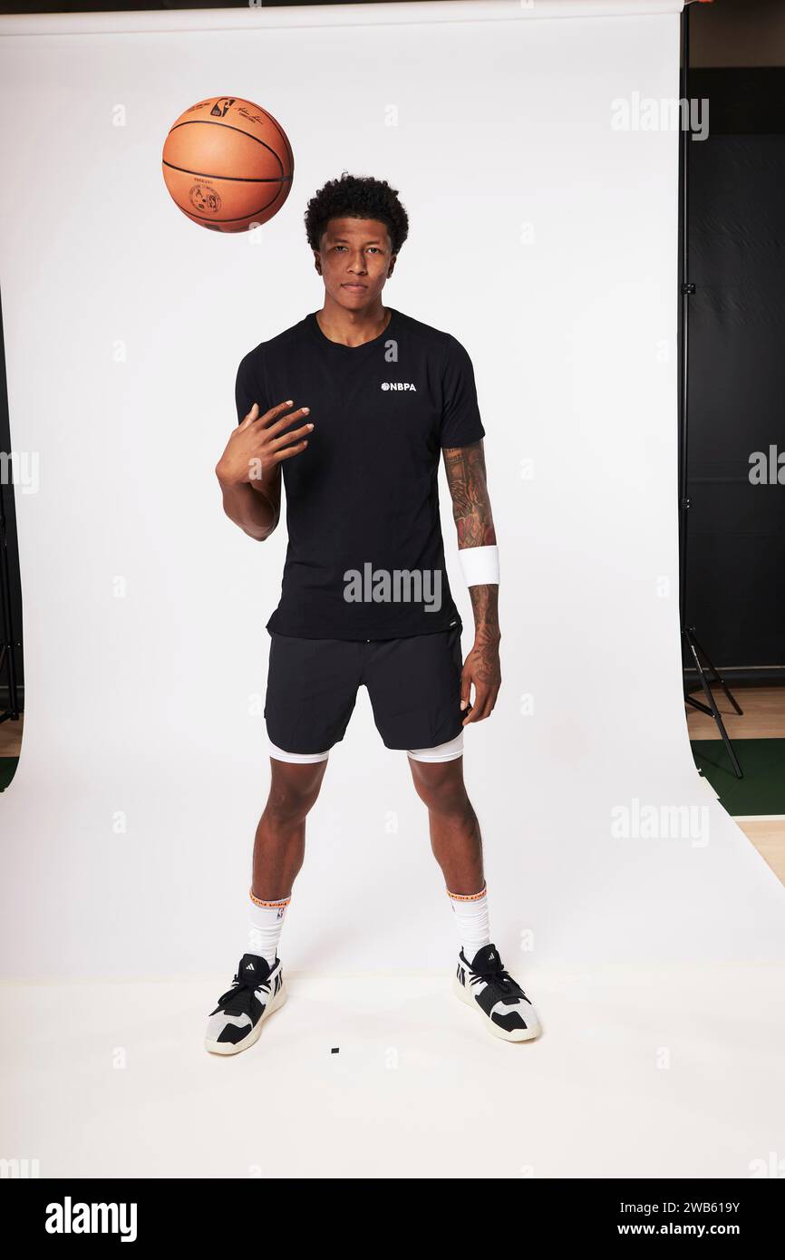 MarJon Beauchamp poses for a portrait on October 2, 2023 in Milwaukee ...