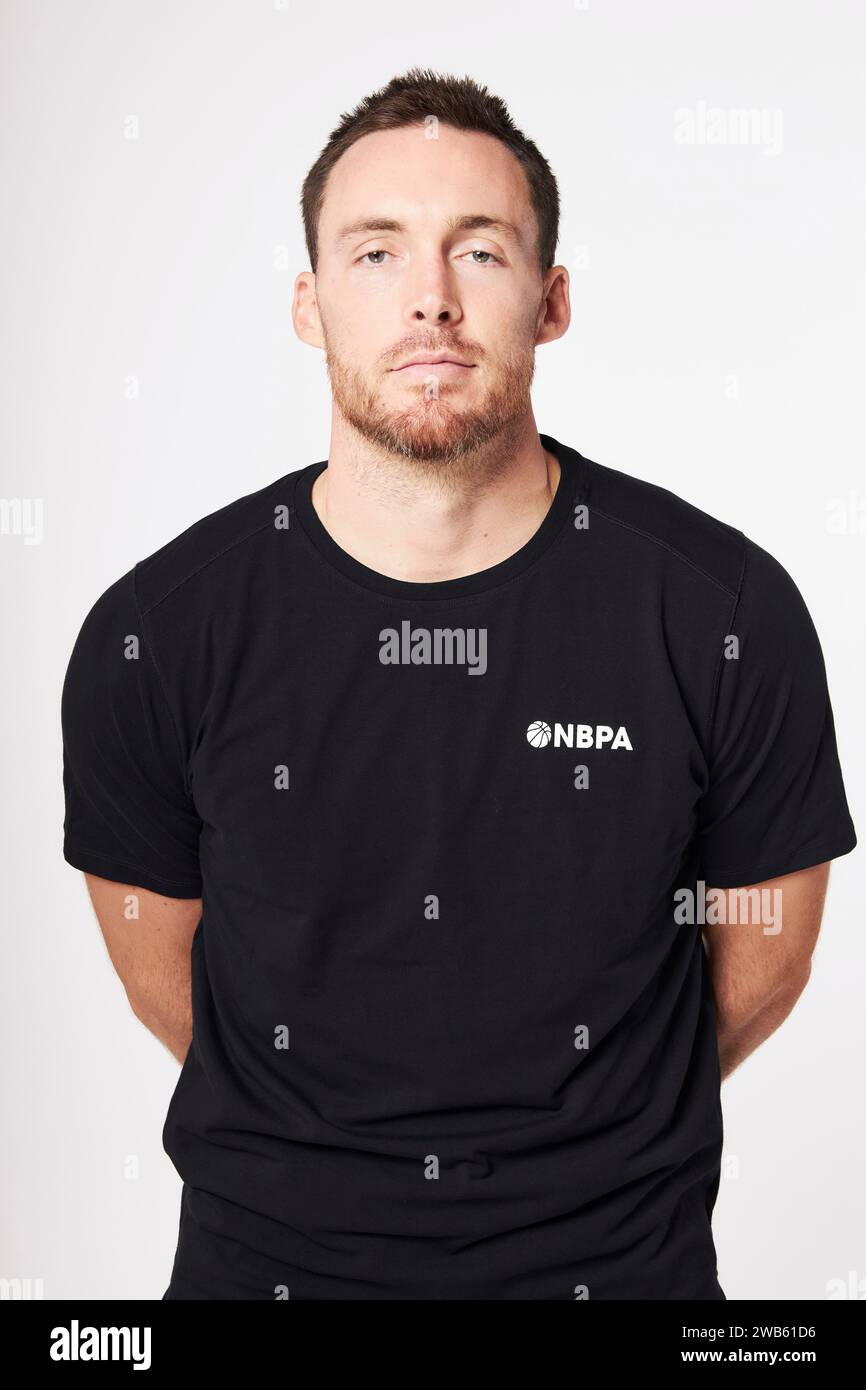 Pat Connaughton poses for a portrait on October 2, 2023 in Milwaukee ...