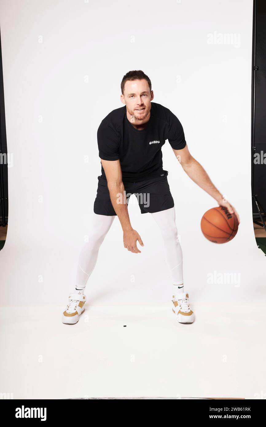 Pat Connaughton poses for a portrait on October 2, 2023 in Milwaukee ...