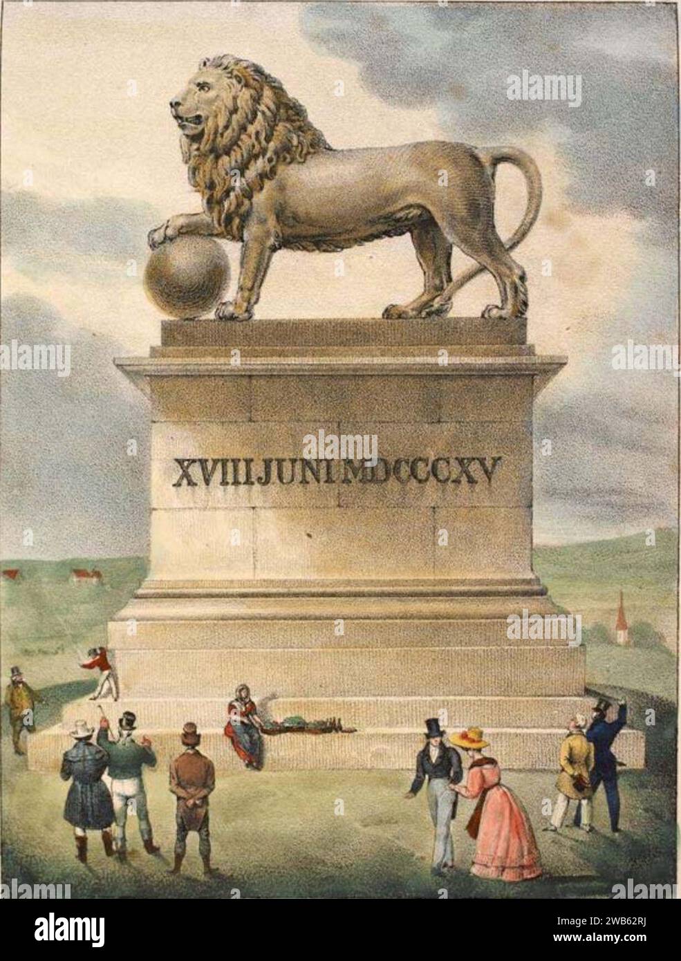 15. Le Lion de Waterloo Stock Photo - Alamy