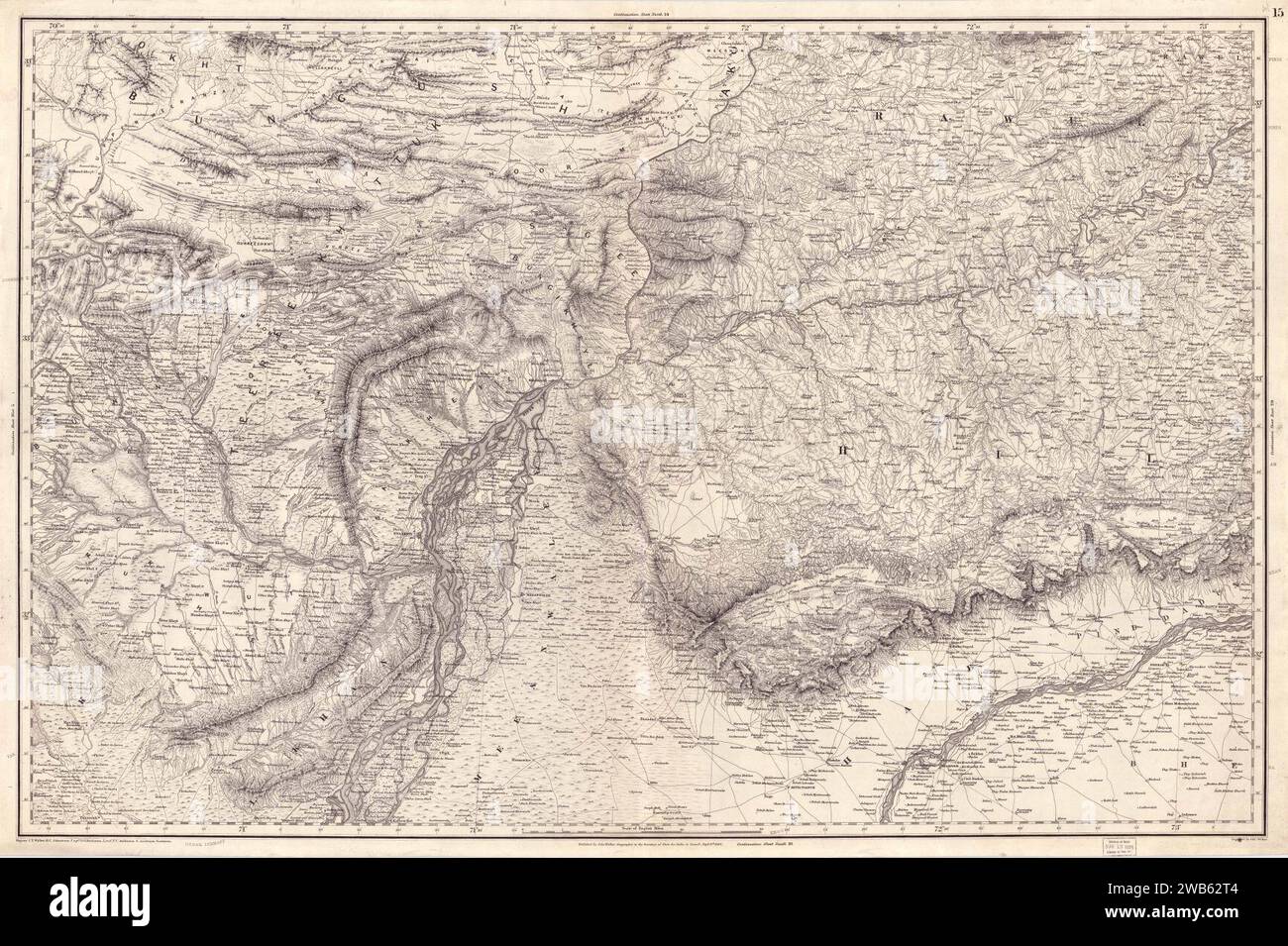 15 Sheet Indian Atlas (1866 Stock Photo - Alamy