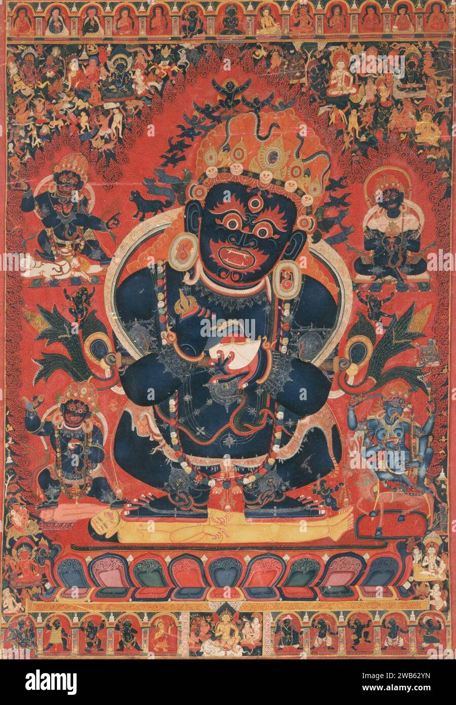 15th-century paintings from Tibet, Central Tibetan - Mahakala ...
