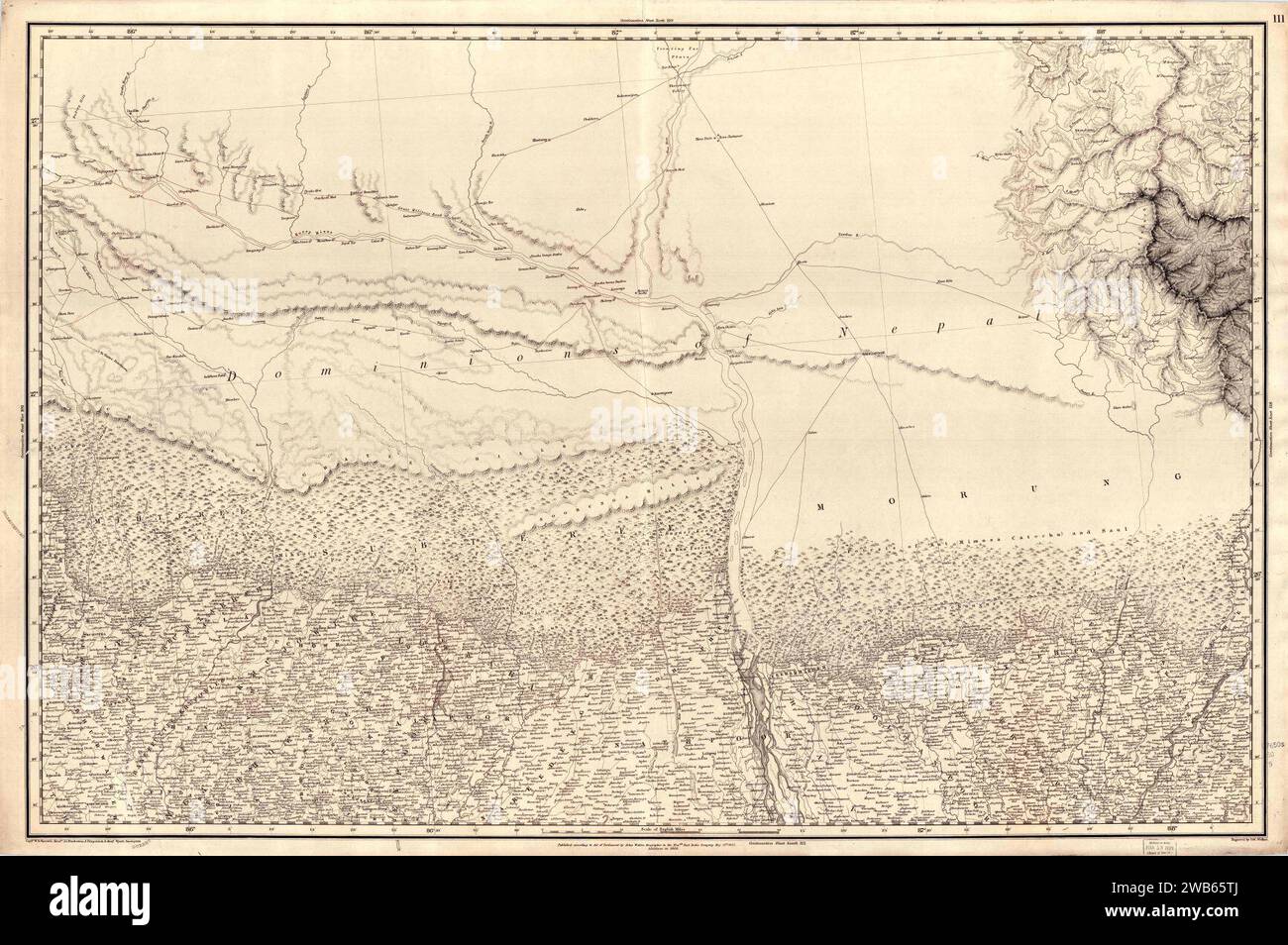 111 Sheet Indian Atlas (1866 Stock Photo - Alamy