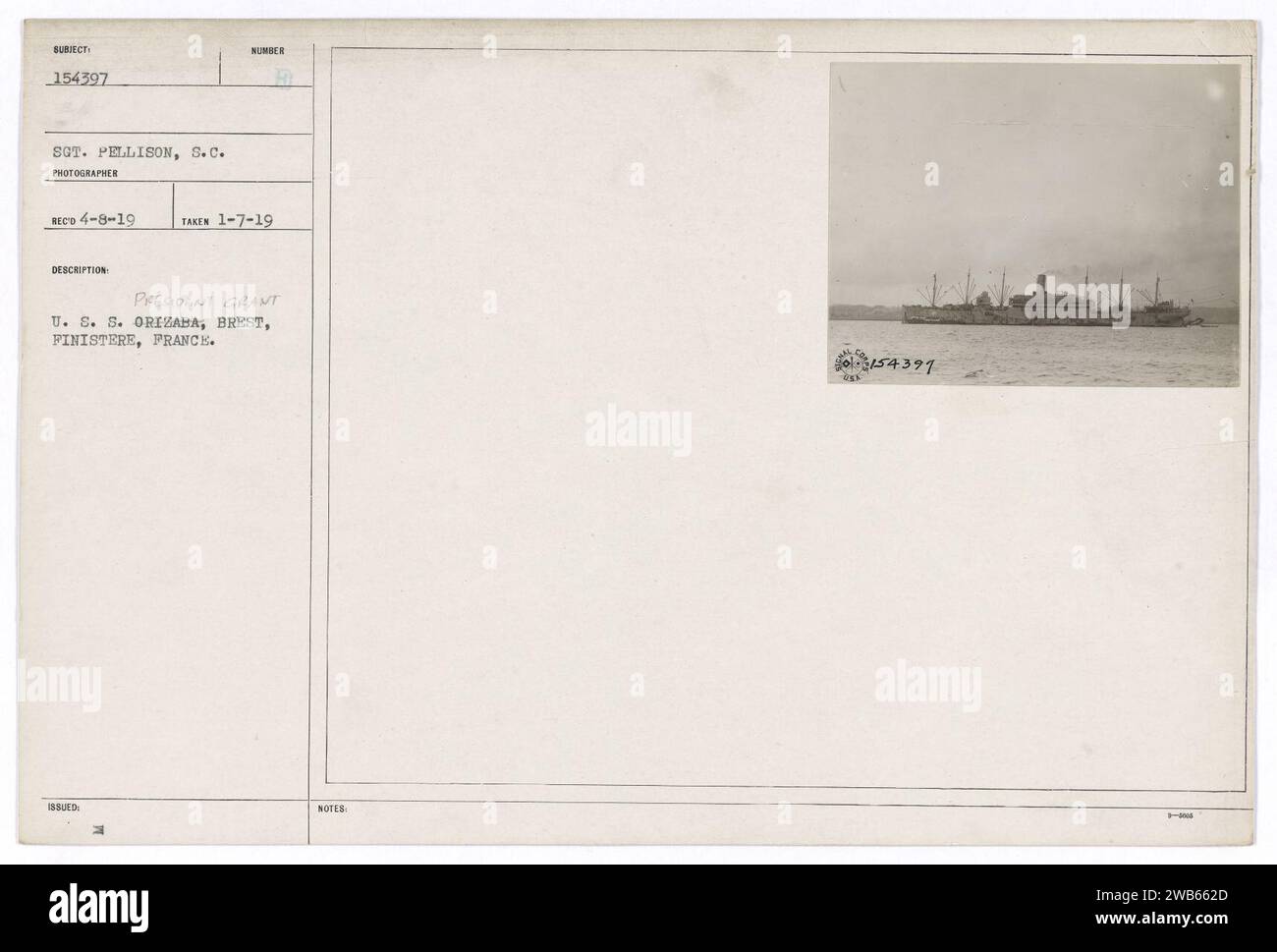 111-SC-154397 001 USS PRESIDENT GRANT Stock Photo - Alamy