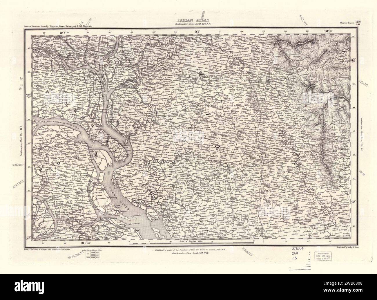 126 SW Quarter Sheet Indian Atlas (1875 Stock Photo - Alamy