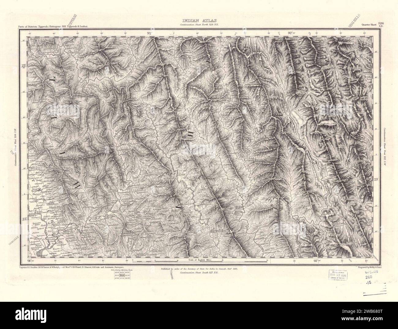 126 SE Quarter Sheet Indian Atlas (1875 Stock Photo - Alamy
