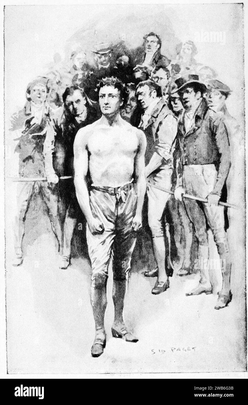 187 jim appeared in ring--Rodney Stone Stock Photo - Alamy