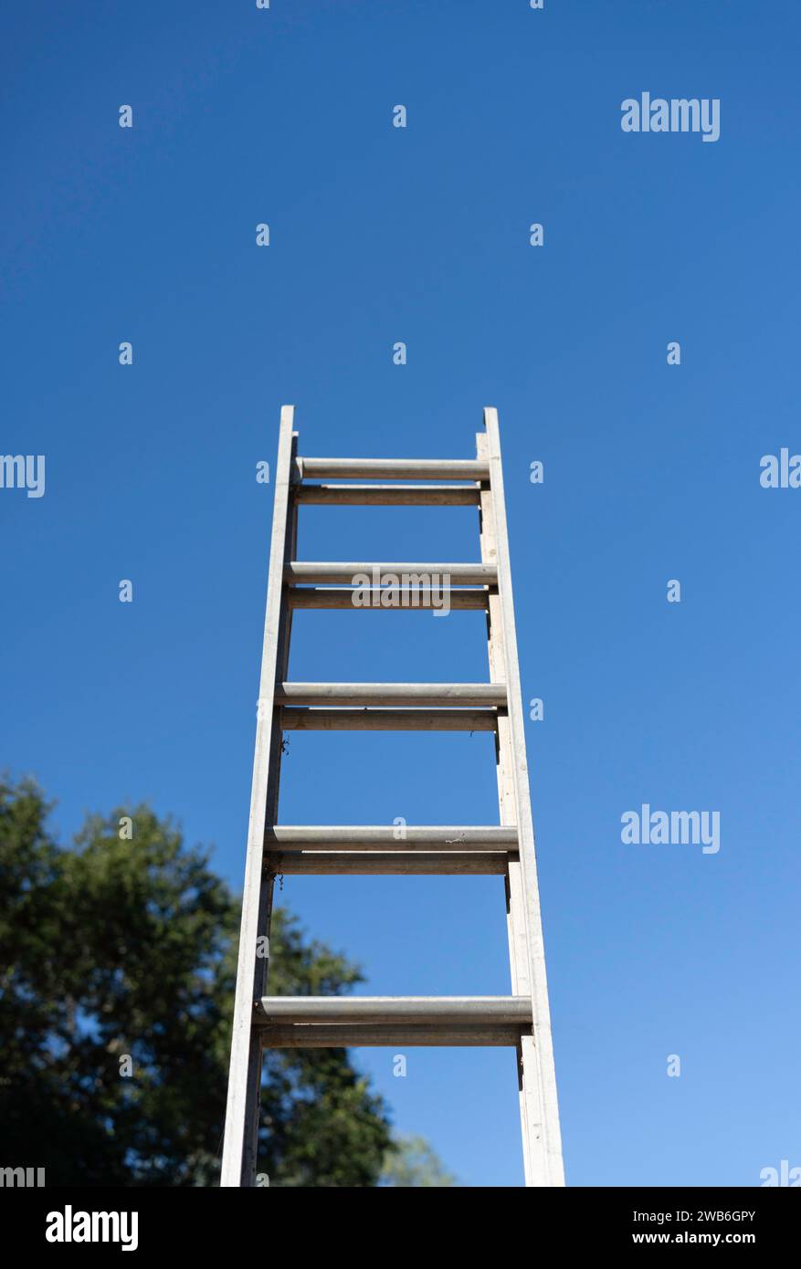 Construction climbing ladder up roof hi-res stock photography and ...
