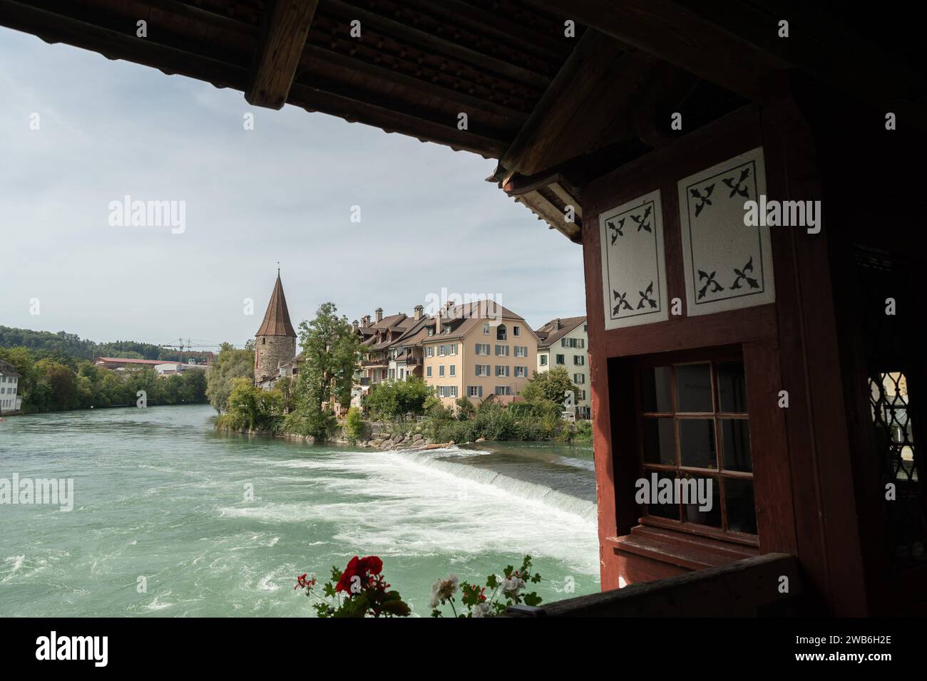 Bremgarten, Canton Aargau, Switzerland, September 3, 2023 Hostoric old ...