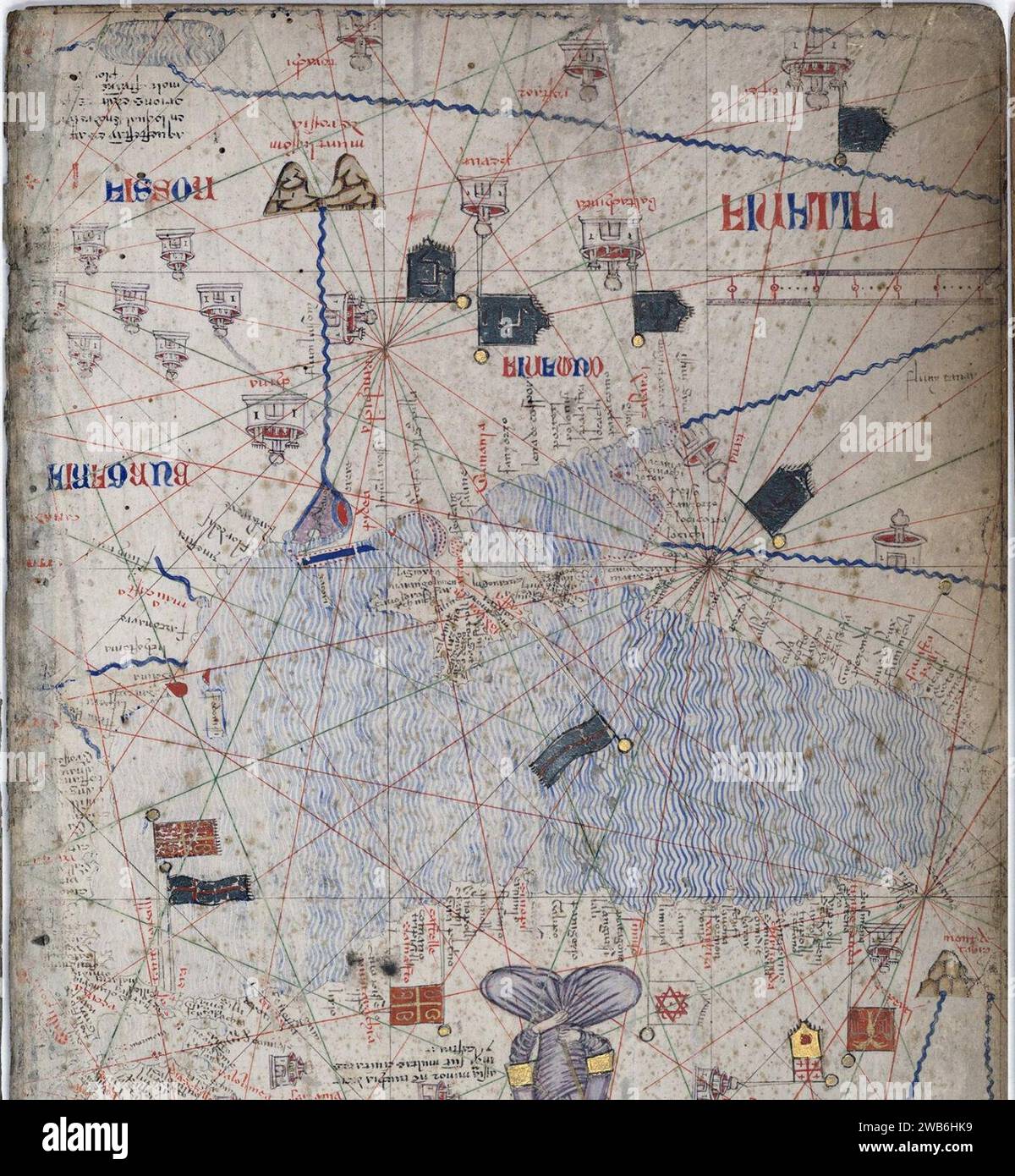 1375 Atlas Catalan, Black Sea 01 Stock Photo - Alamy