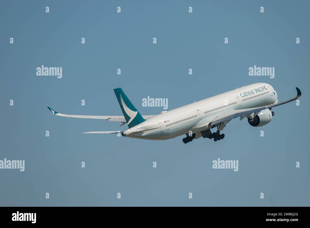 Zurich, Switzerland, September 6, 2023 B-LXB Cathay Pacific Airbus A350 ...