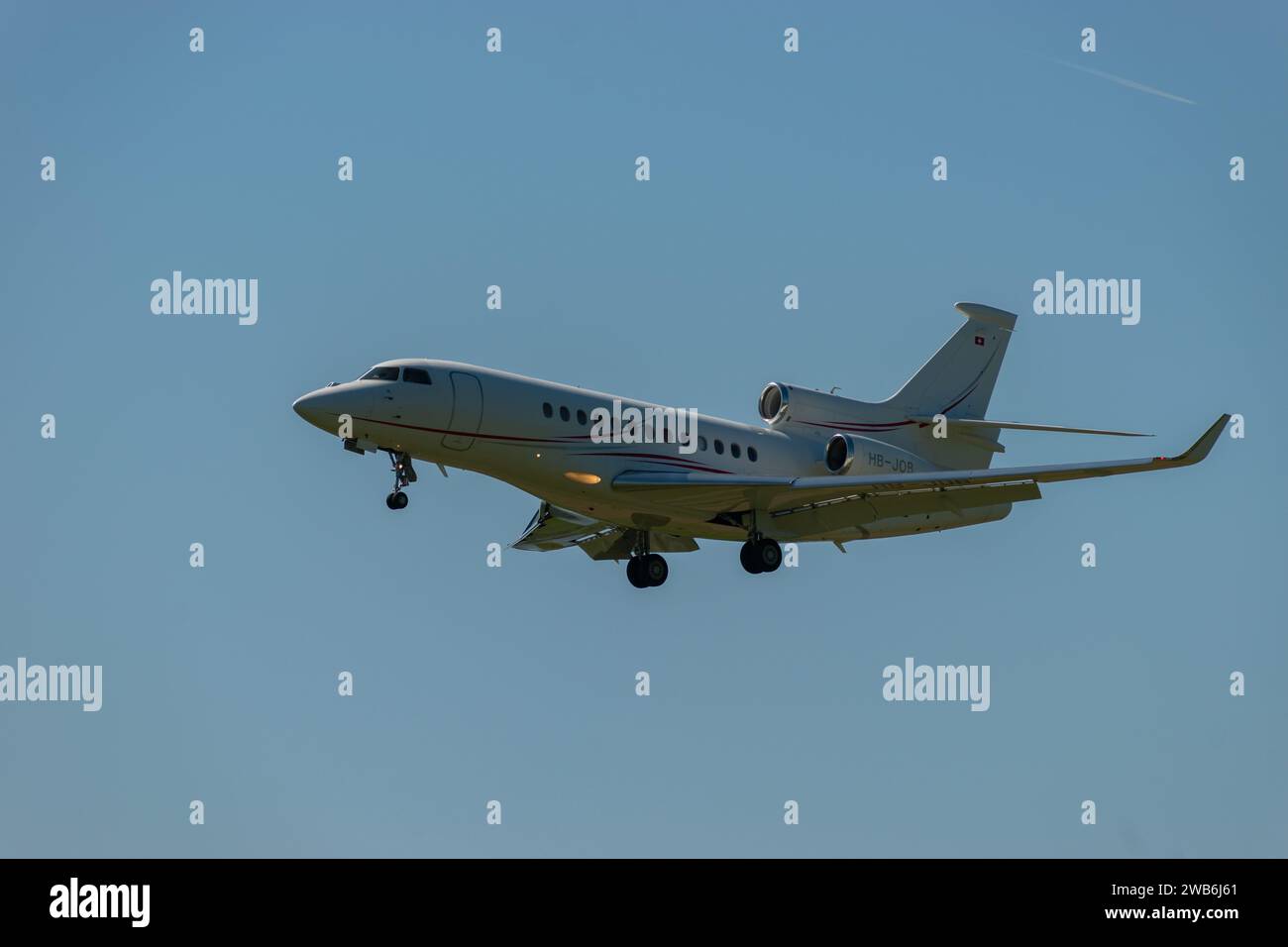 Zurich, Switzerland, September 6, 2023 HB-JOB Dessault Falcon 7X ...