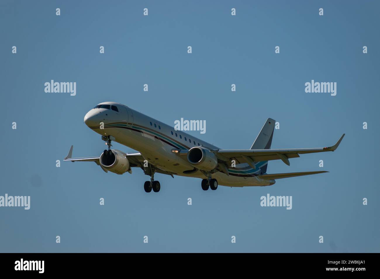 Zurich, Switzerland, September 6, 2023 D-ANNI Air Hamburg Embraer ...