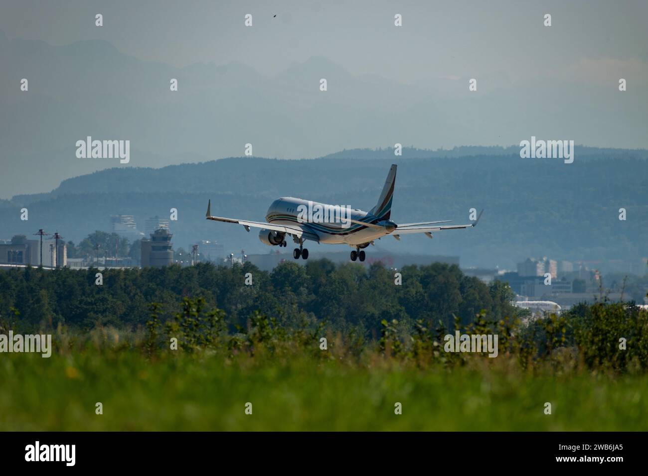 Zurich, Switzerland, September 6, 2023 D-ANNI Air Hamburg Embraer ...