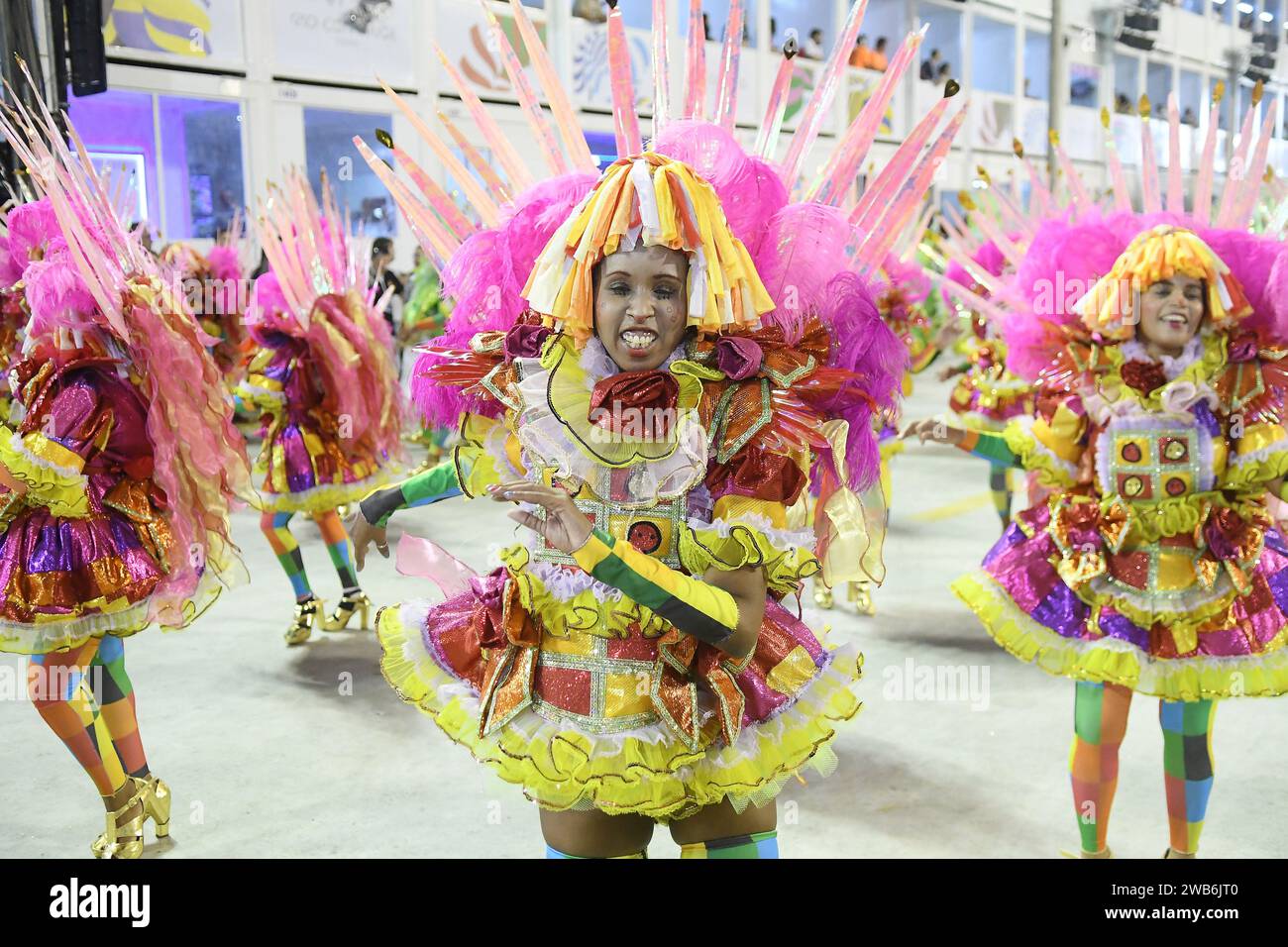 Rio de Janeiro, Brazil, April 22, 2022. Parades of the samba schools of ...
