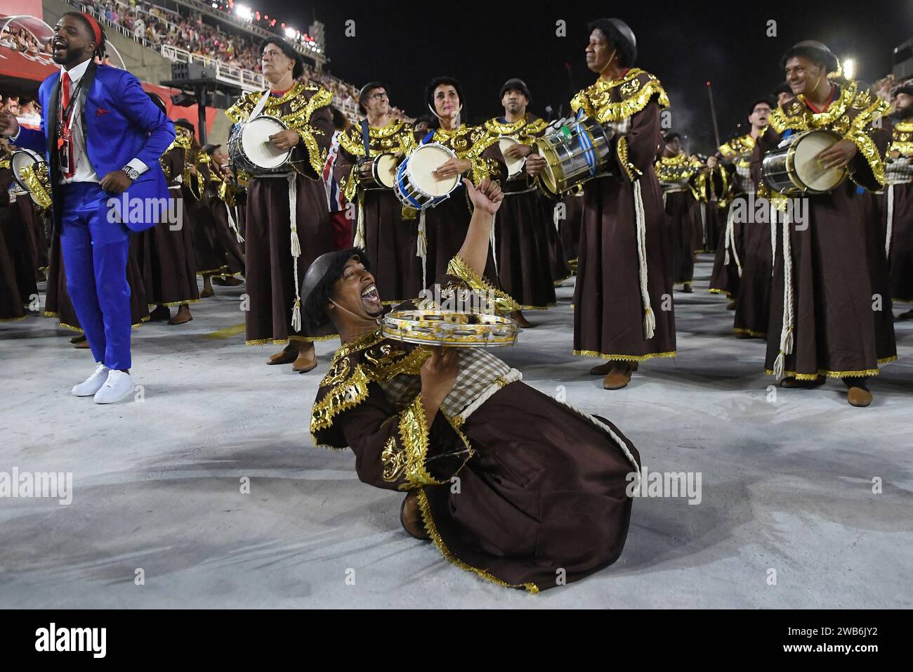Rio de Janeiro, Brazil, April 22, 2022. Parades of the samba schools of ...
