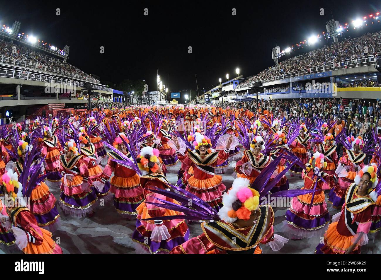 Rio de Janeiro, Brazil, April 22, 2022. Parades of the samba schools of ...