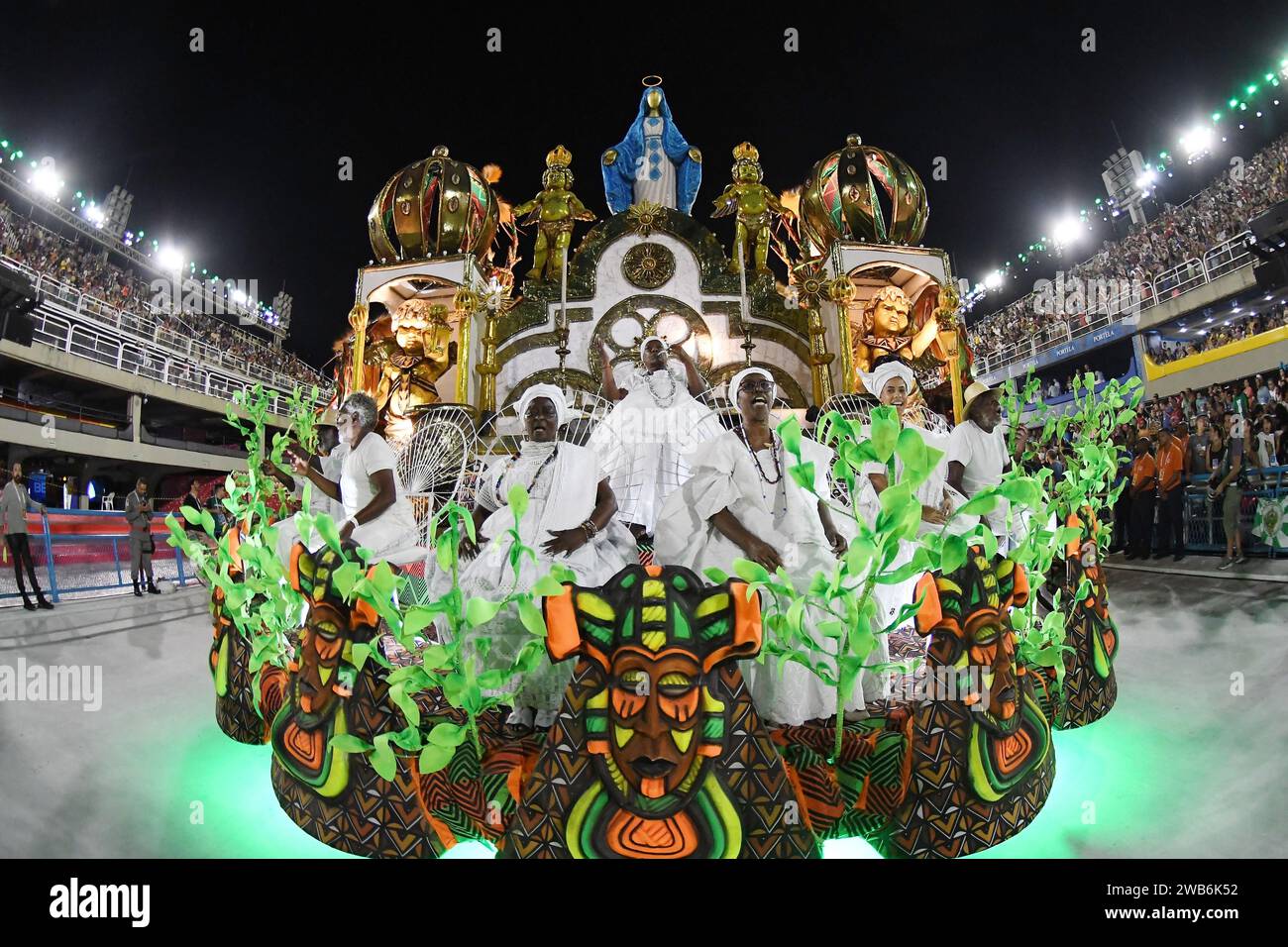 Rio de Janeiro, Brazil, April 22, 2022. Parades of the samba schools of ...