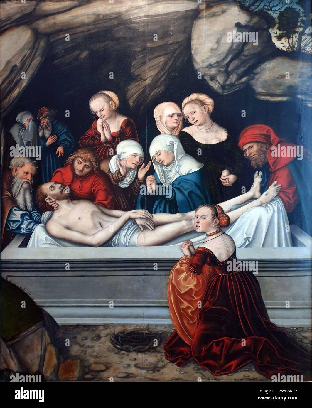 1538 Cranach d.Ä. Grablegung Jagdschloss Grunewald anagoria Stock Photo - Alamy