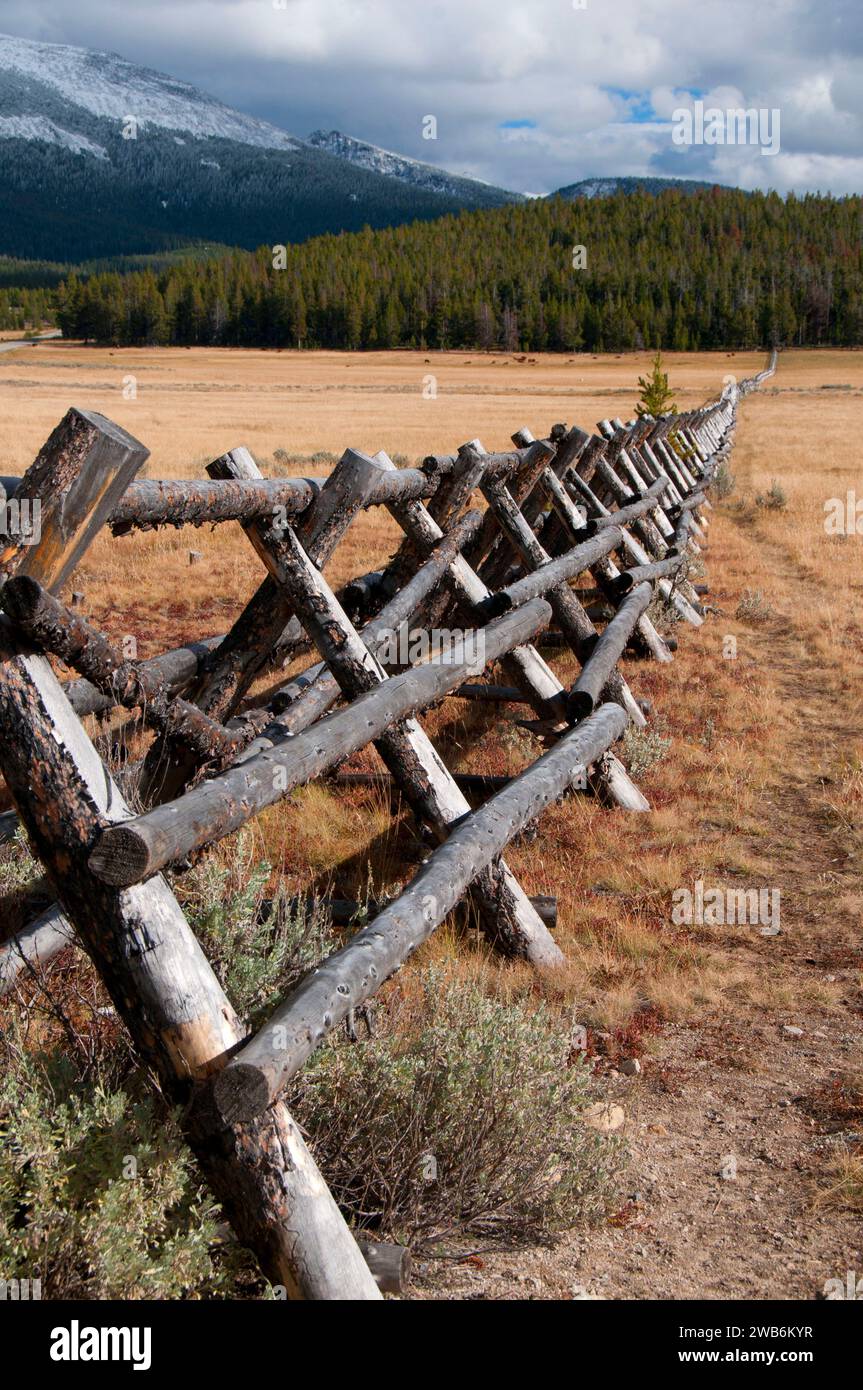 Harrison Park fence, Pioneer Mountains National Scenic Byway ...