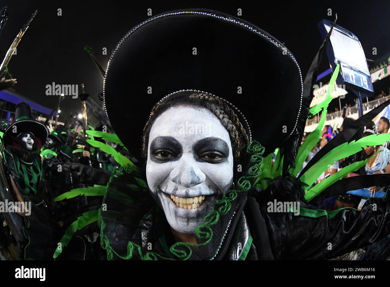 Rio de Janeiro, Brazil, April 22, 2022. Parades of the samba schools of ...