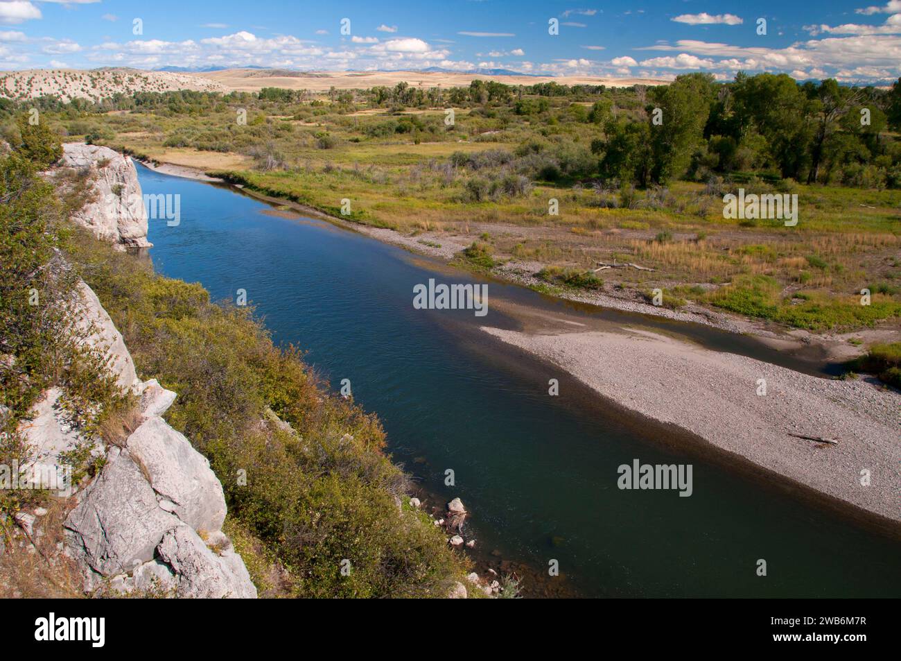 Gallatin River from Fort Rock Trail, Missouri Headwaters State Park ...