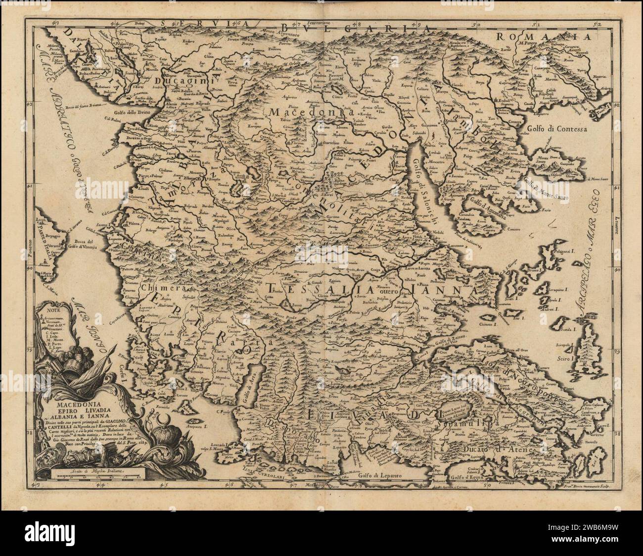 Thessaly map hi-res stock photography and images - Alamy