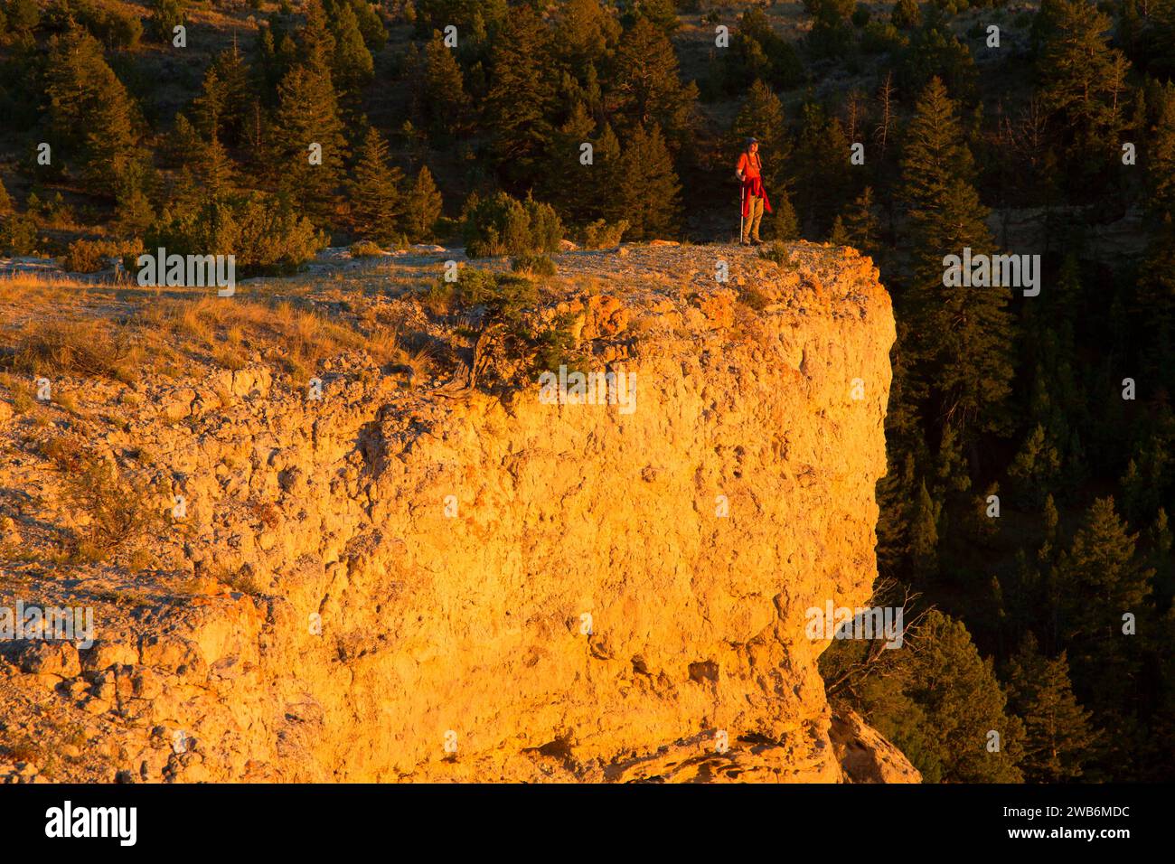 Madison Buffalo Jump, Madison Buffalo Jump State Park, Montana Stock ...
