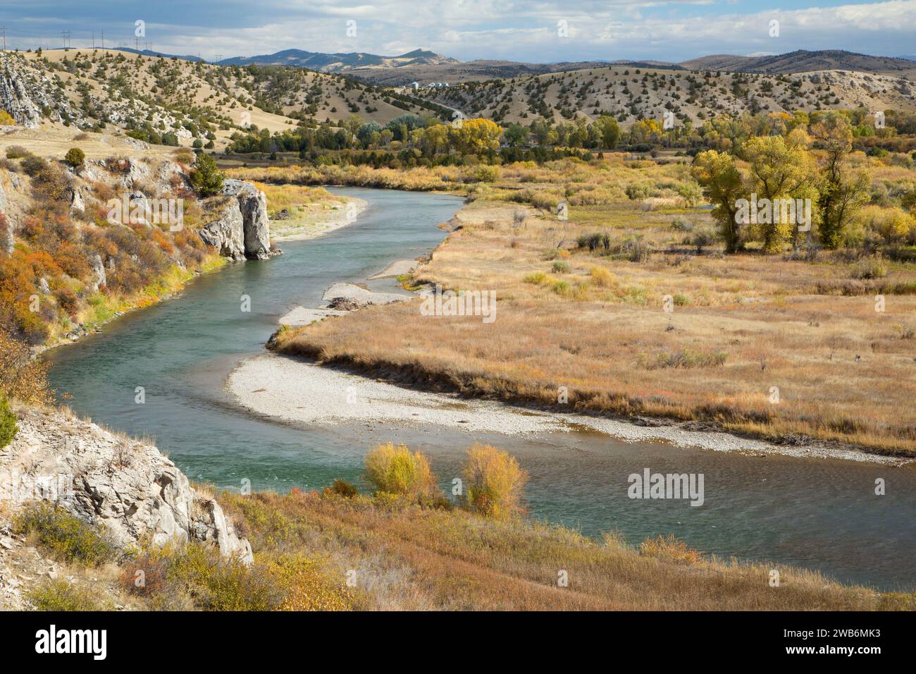 Gallatin River from Fort Rock Trail, Missouri Headwaters State Park ...