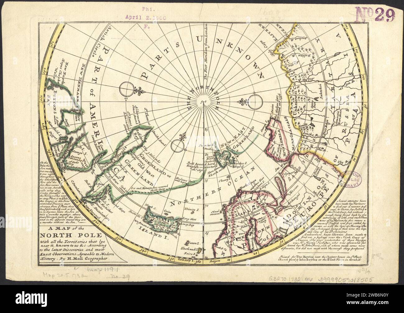 North pole map modern hi-res stock photography and images - Alamy