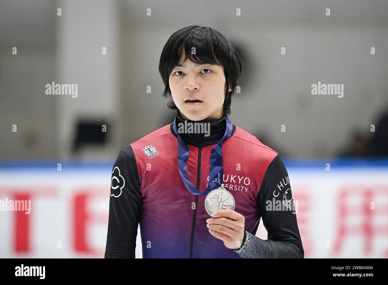Nagano, Japan. Credit: MATSUO. 7th Jan, 2024. Kosei Hayashi Short Track ...