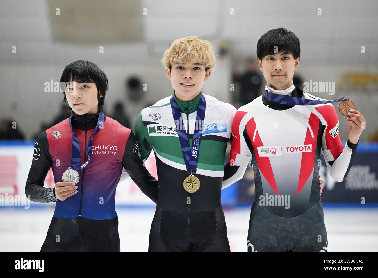 Nagano, Japan. Credit: MATSUO. 7th Jan, 2024. (L-R) Kosei Hayashi ...