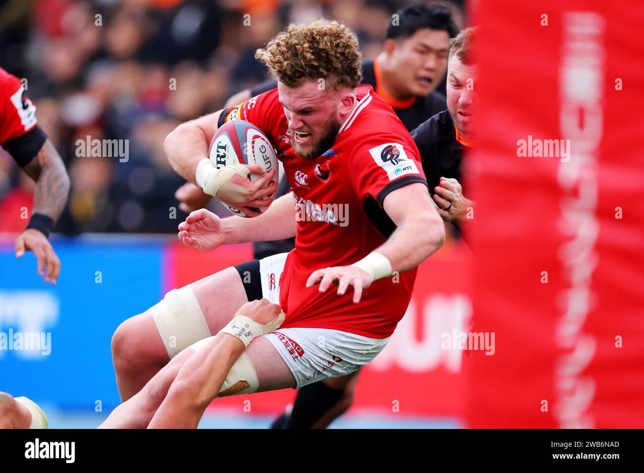 Kanagawa, Japan. 7th Jan, 2024. Warner Dearns (Bluerevs) Rugby : 2023 ...