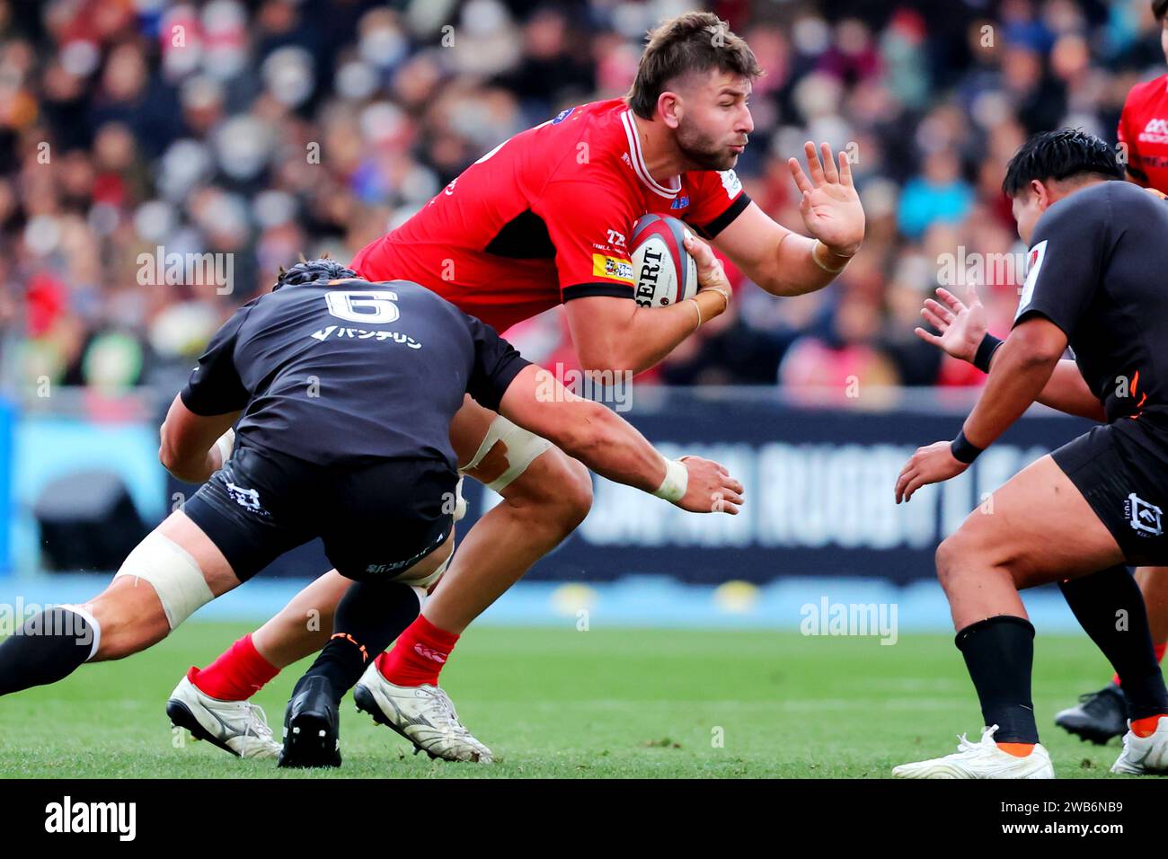 Jacob Pierce (Bluerevs), JANUARY 7, 2024 - Rugby : 2023-24 Japan Rugby League One match between ...