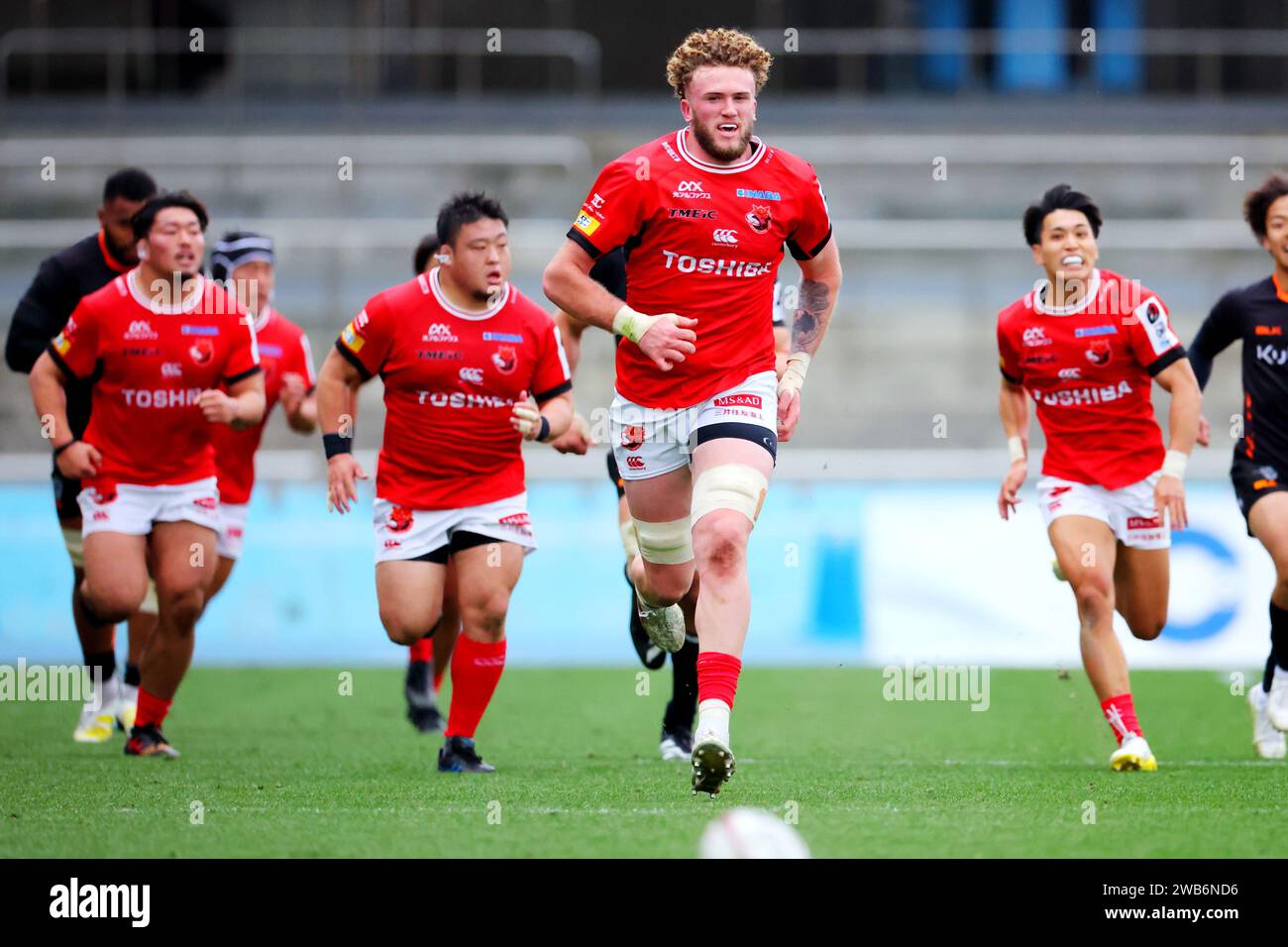Kanagawa, Japan. 7th Jan, 2024. Warner Dearns (Bluerevs) Rugby : 2023 ...