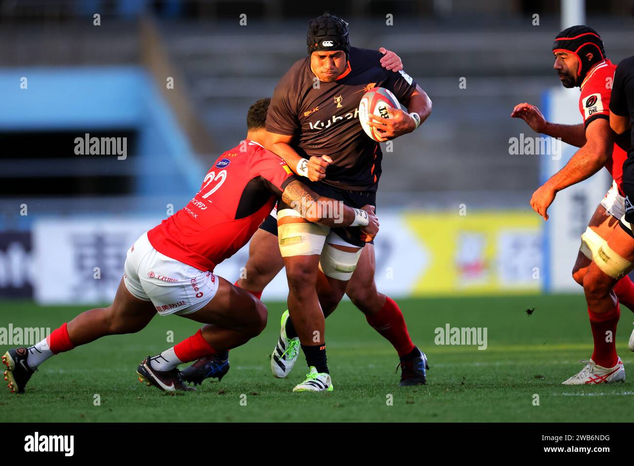 Kanagawa, Japan. 7th Jan, 2024. Finau Tupa (Spears) Rugby : 2023-24 ...