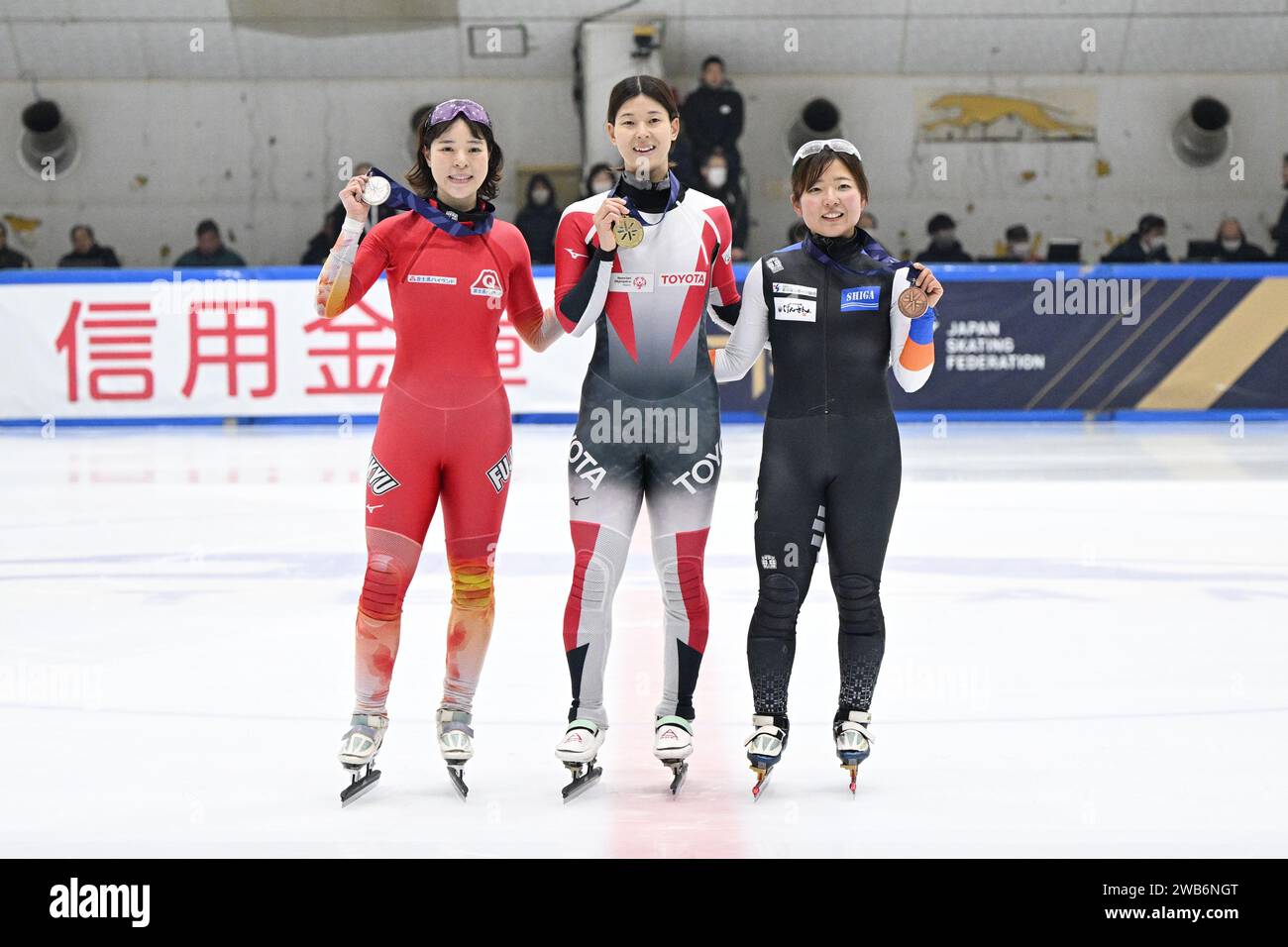 Nagano, Japan. Credit: MATSUO. 8th Jan, 2024. (L-R) Sumire Kikuchi, Ami ...