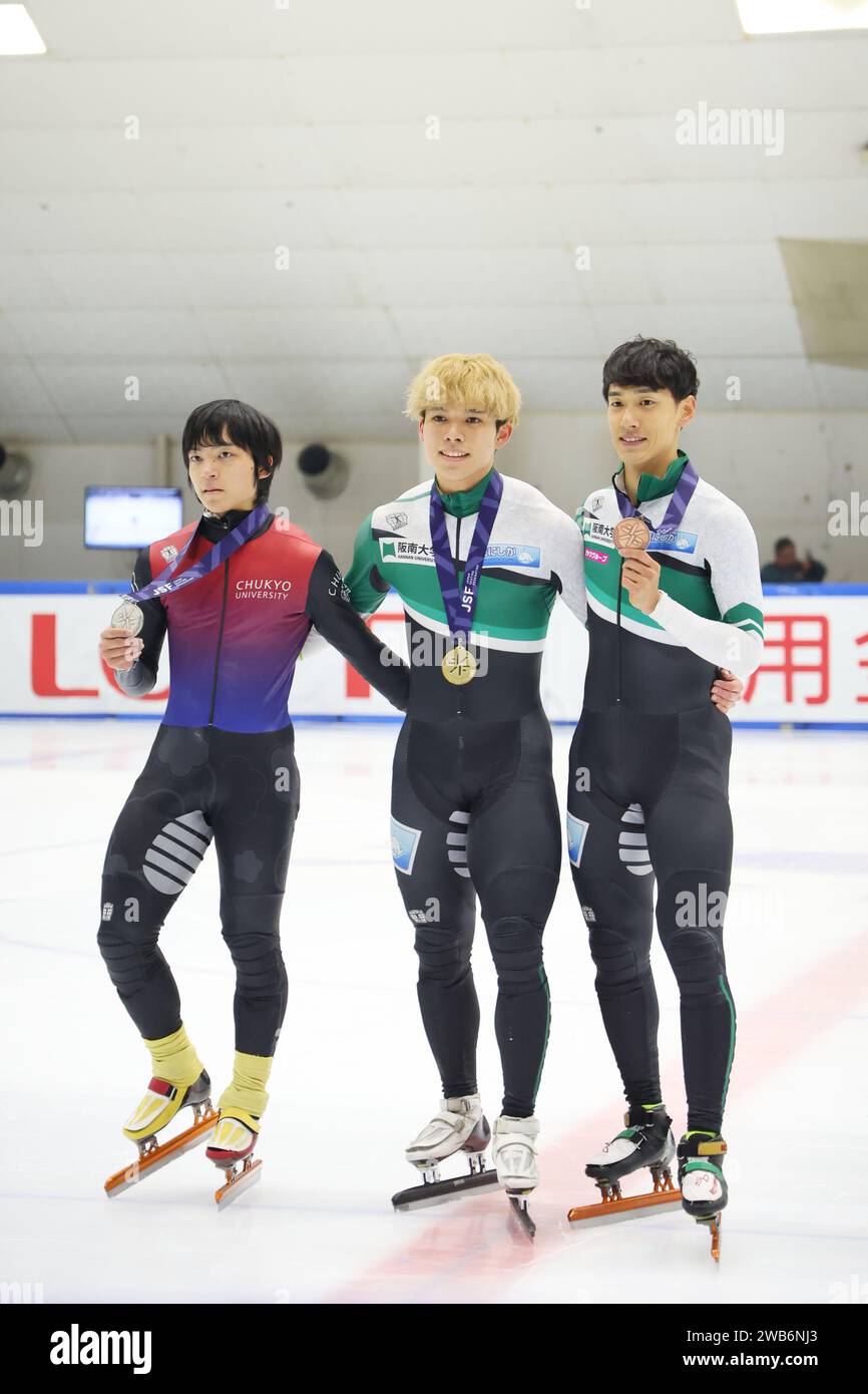 Nagano, Japan. 8th Jan, 2024. (L to R) Kosei Hayashi, Shogo Miyata ...