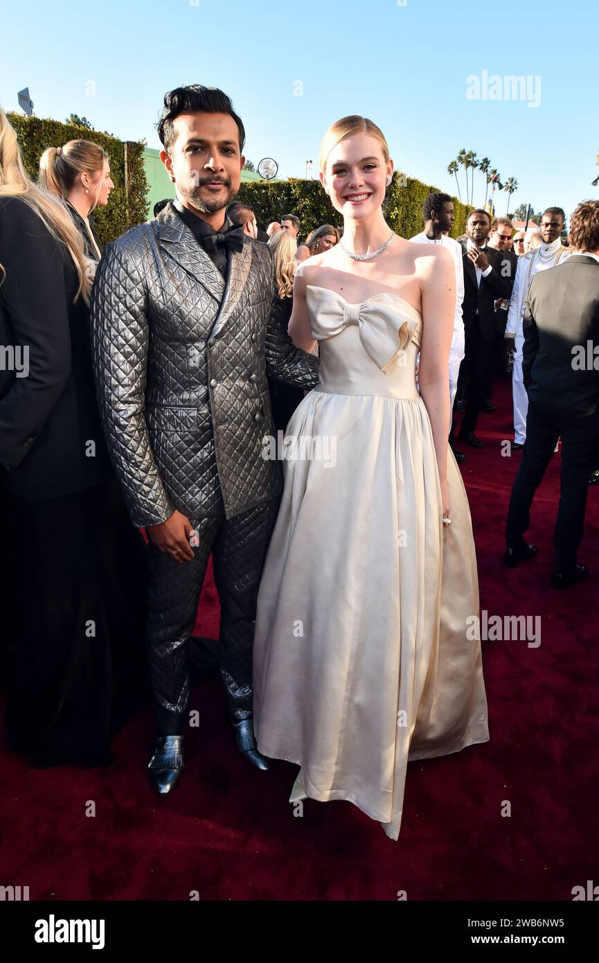 Beverly Hills, United States. 07th Jan, 2024. Utkarsh Ambudkar and Elle ...