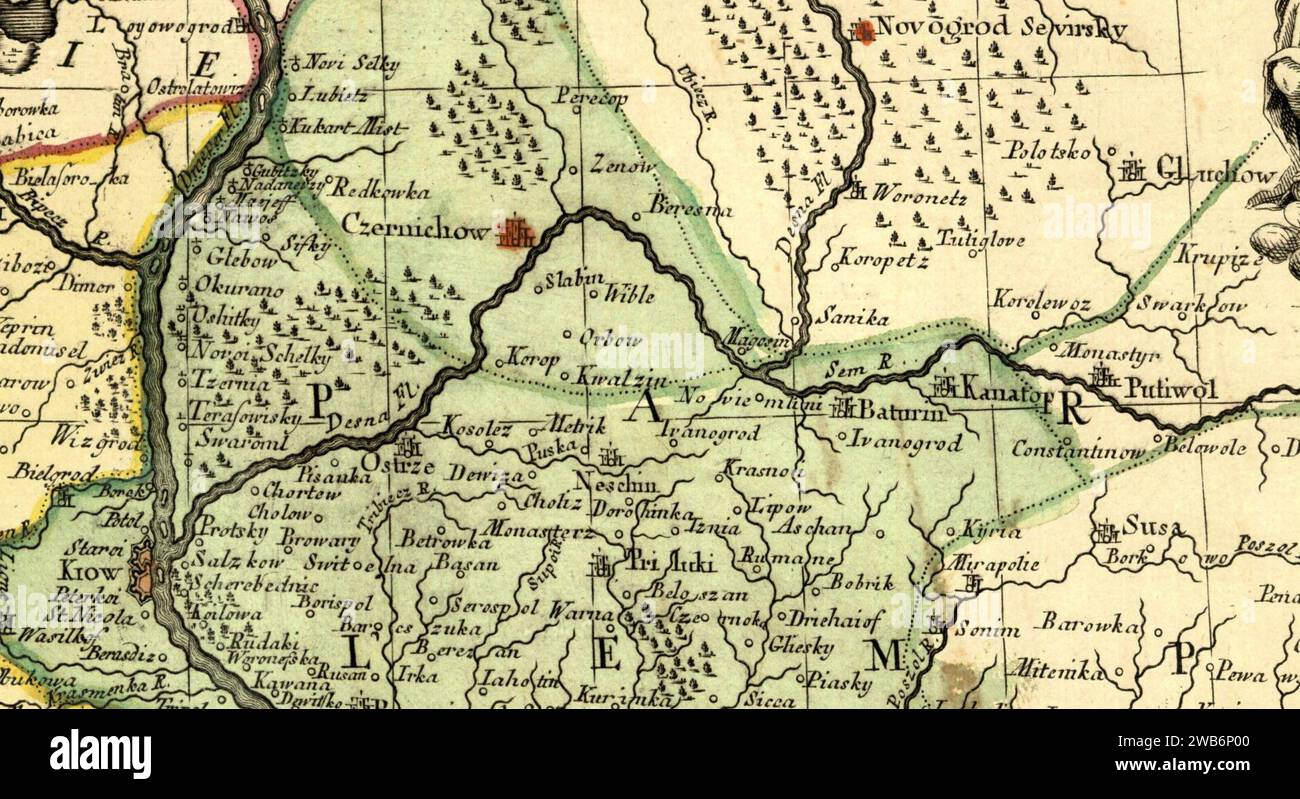 1769 map of Poland and Russia in Europe (Facius) 1 Stock Photo - Alamy