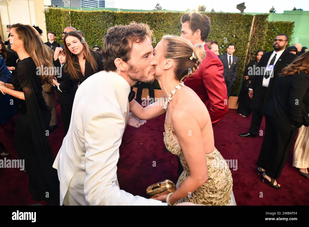 Beverly Hills, United States. 07th Jan, 2024. Sam Claflin and Emily ...