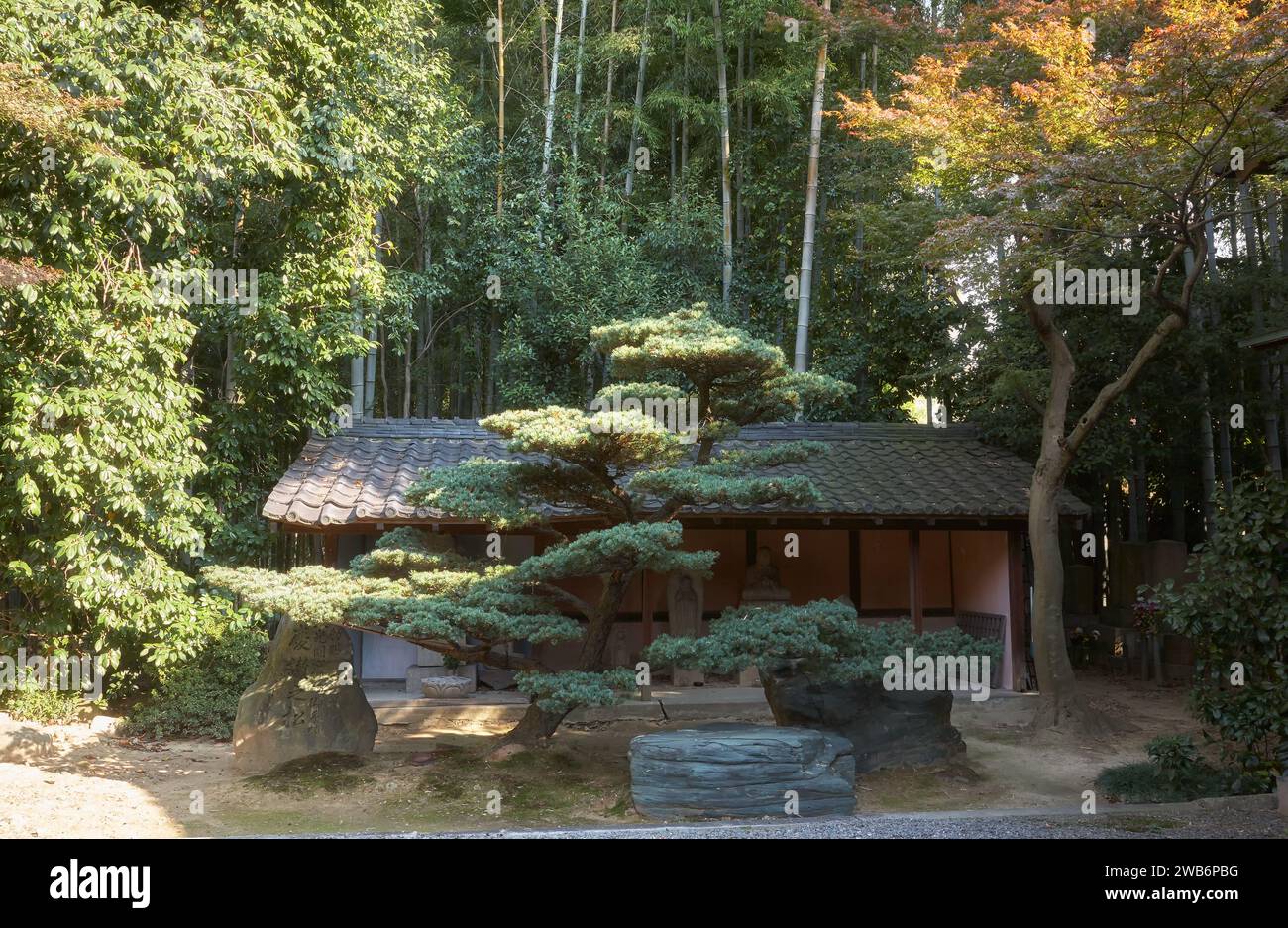 The sanctuary with statues of saints with the beautiful artistically ...
