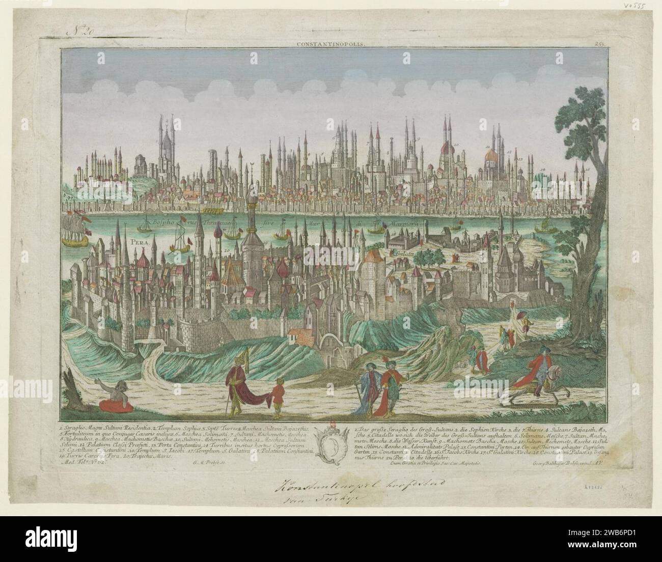 1780 engraving of Constantinople Stock Photo - Alamy