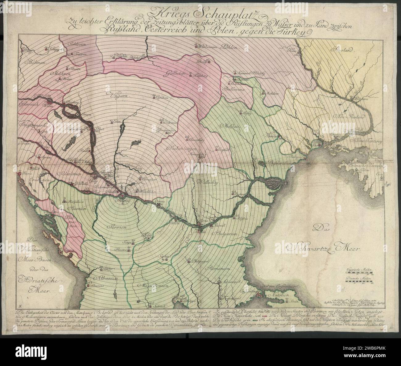 1788 map - Kriegs Schauplatz zu leichter Erklaerung der ...
