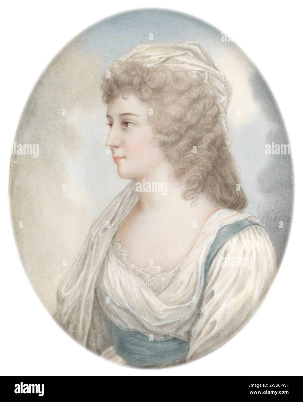 1795 circa Johann Christoph Franz Giere, Princess Augusta Sophia of the ...