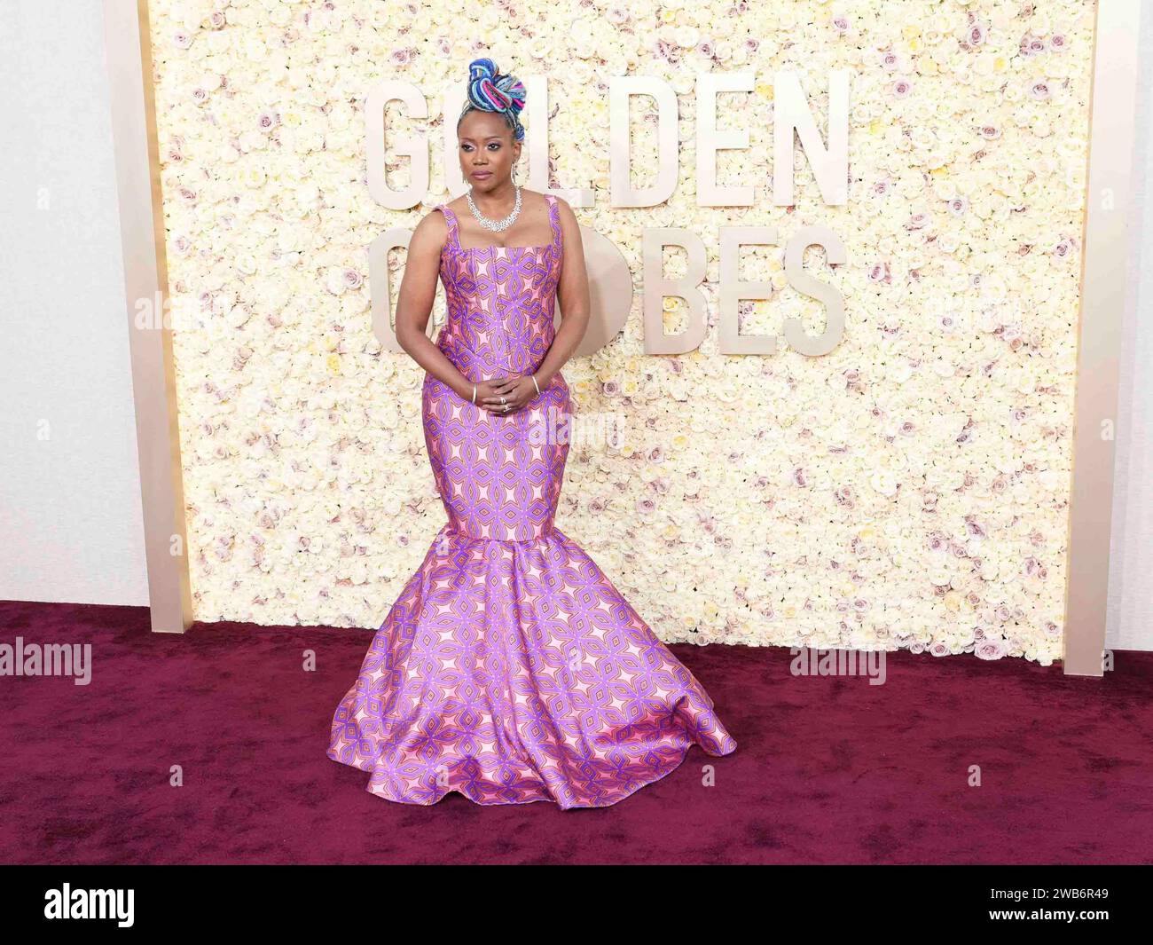 Erika Alexander attends the arrivals of The 81st Annual Golden Globe ...