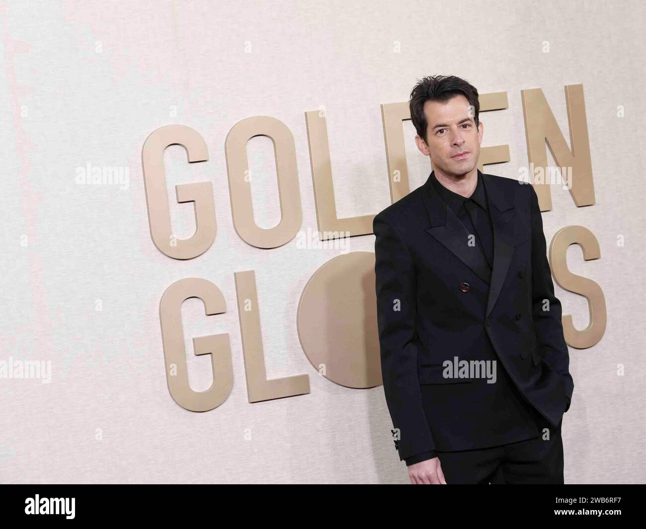 Mark Ronson attends the arrivals of The 81st Annual Golden Globe Awards ...