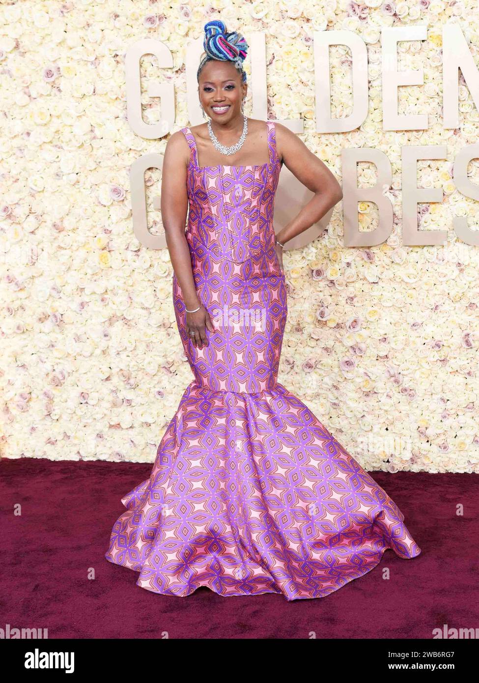 Erika Alexander attends the arrivals of The 81st Annual Golden Globe ...