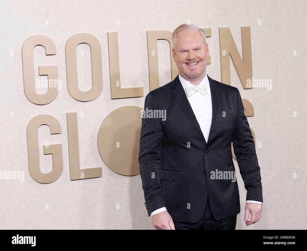 Los Angeles, USA. 07th Jan, 2024. Jim Gaffigan attends the arrivals of ...
